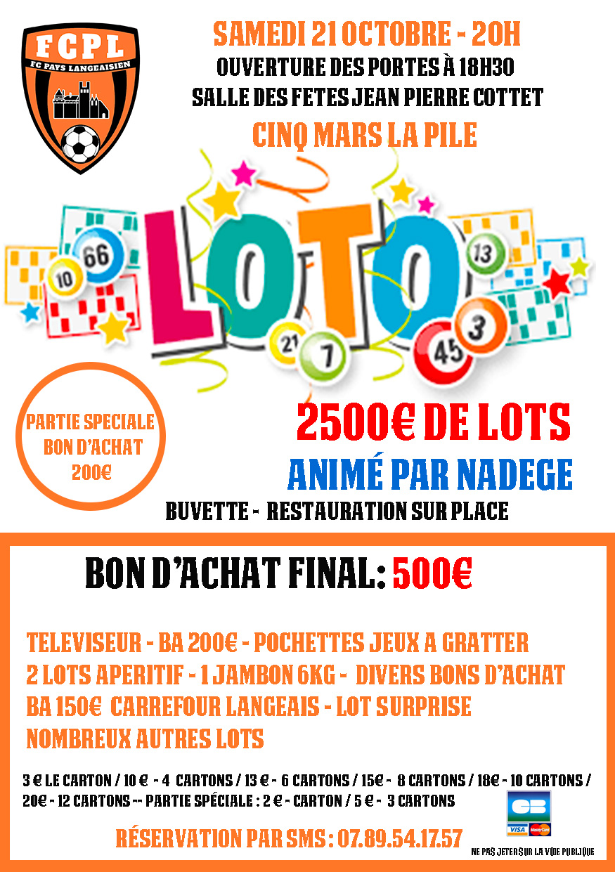 Loto (Foot) - Cinq-Mars-la-Pile